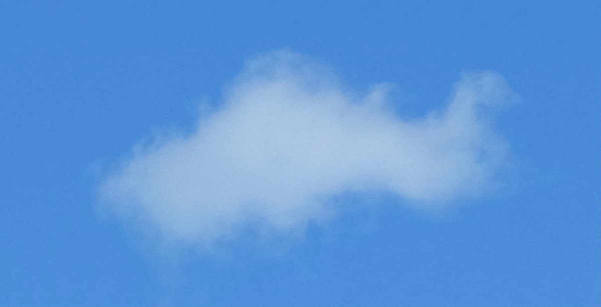 A Single Wisp of Cloud